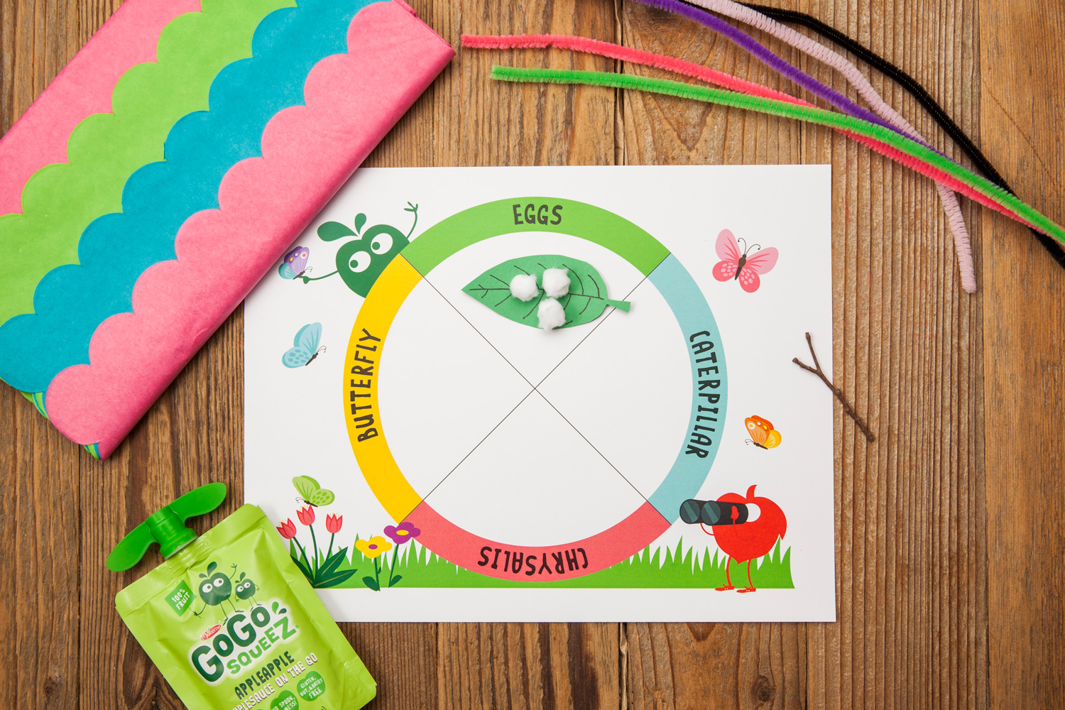 Butterfly Life Cycle Craft – GoGo squeeZ®